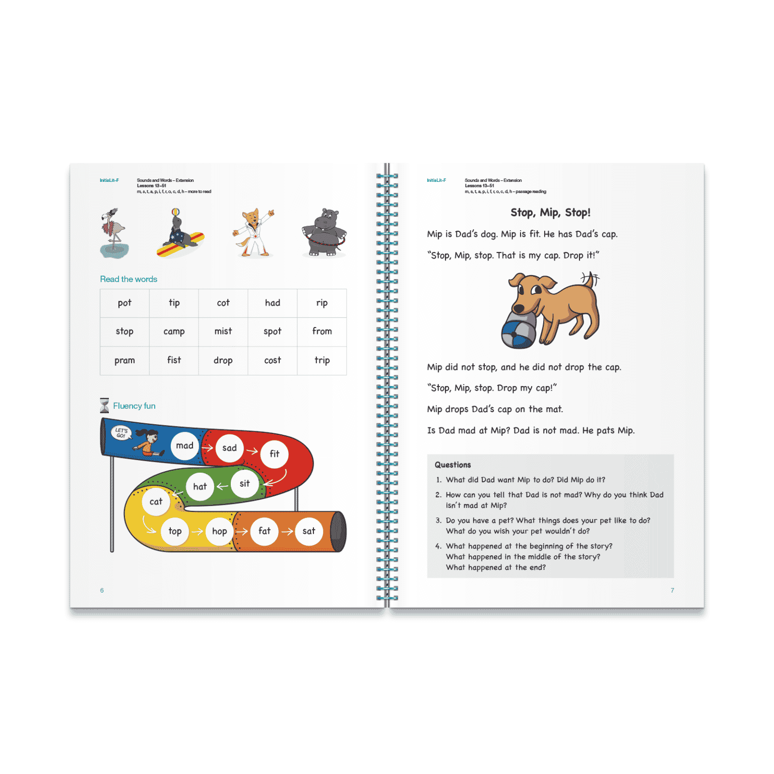 InitiaLit–F Extension Sounds and Words Book (pack of 6) - MultiLit